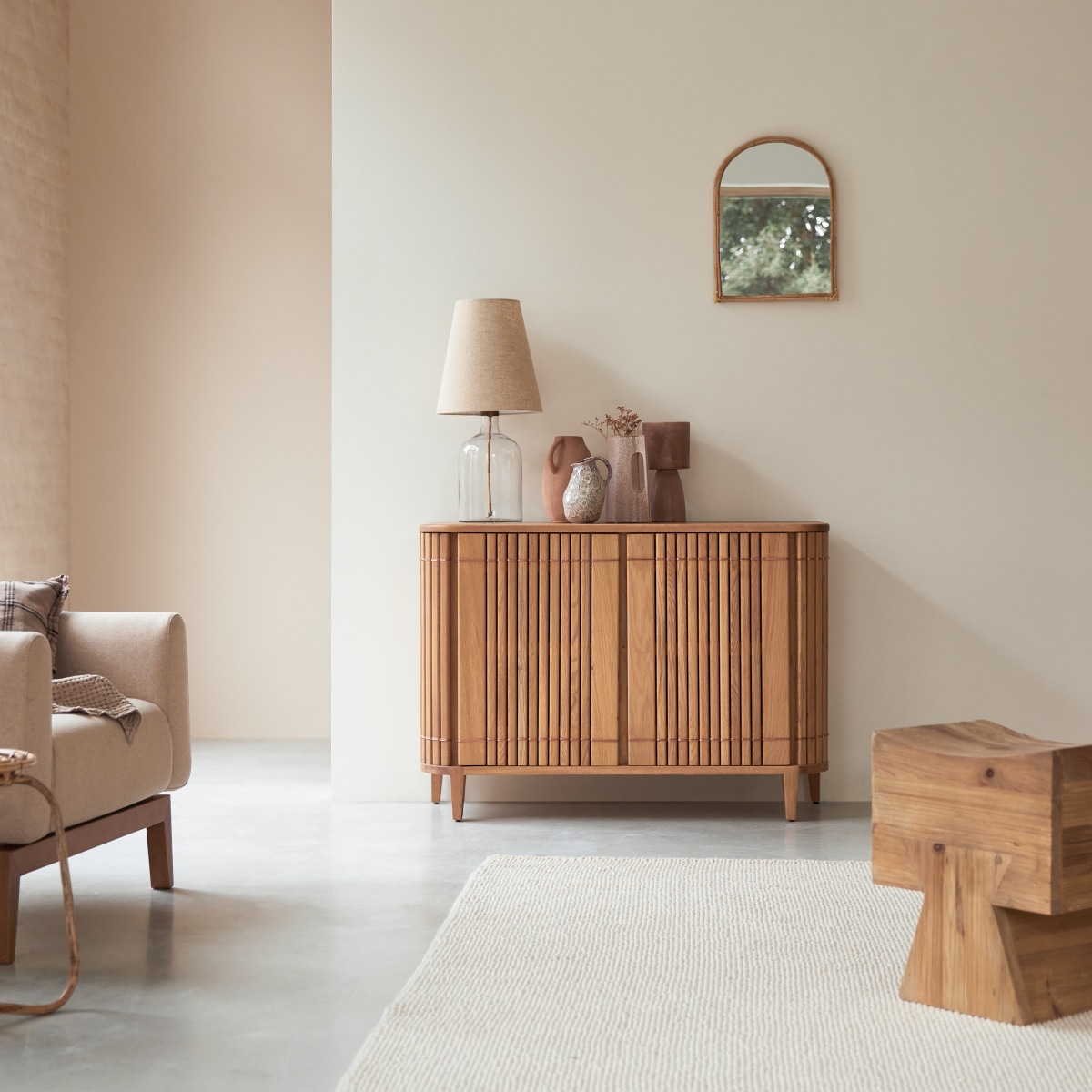 Solid oak sideboard store