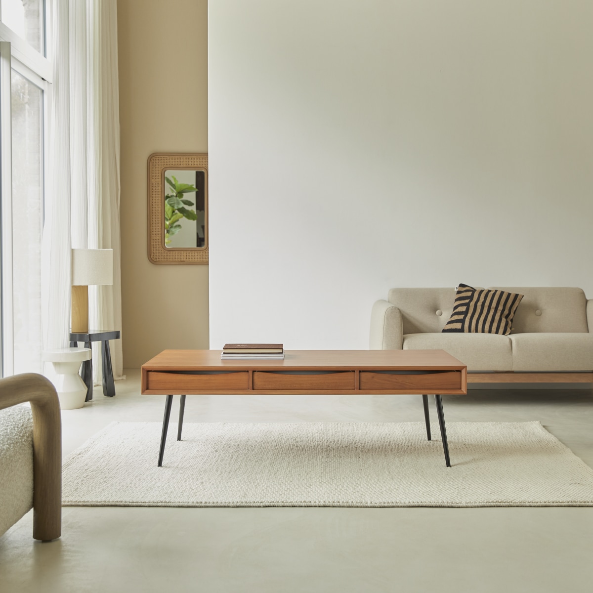 Teak Coffee Table - Living room / Coffee Tables - Tikamoon