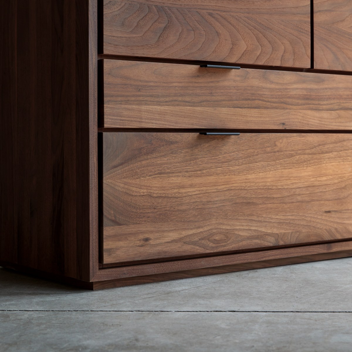 Solid walnut chest of drawers store