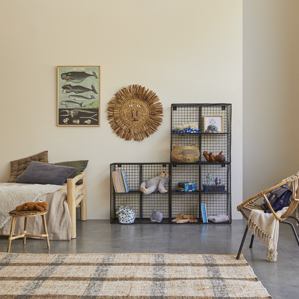 Sona Kids metal bookcase