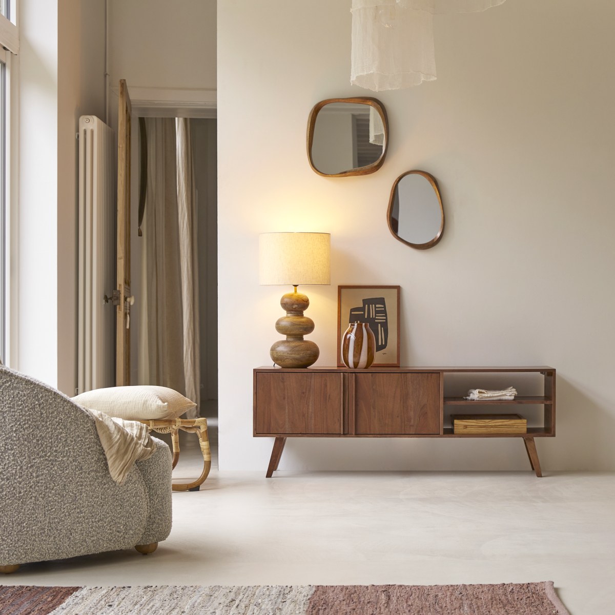 Acacia TV stand 150 cm - Living room storage furniture - Tikamoon