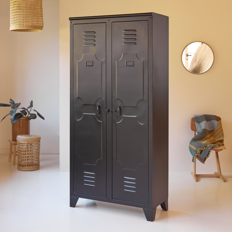 Metal Cupboard range 2 door cupboards Tikamoon