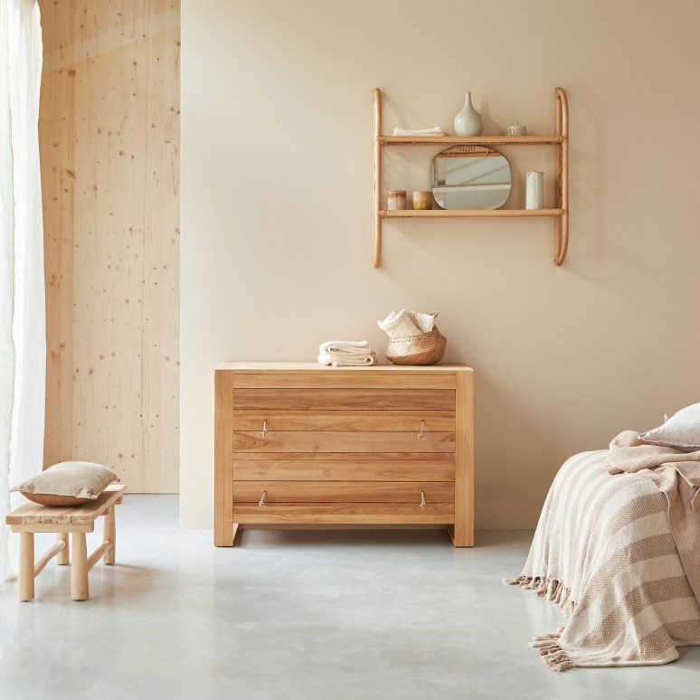 Teak drawers store
