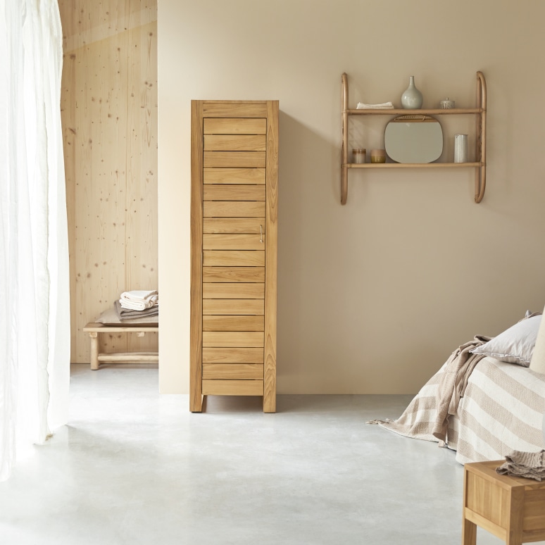 Solid wood single wardrobe store