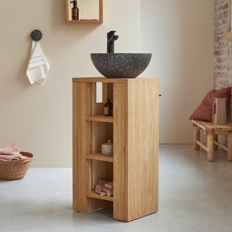 Vanity with cabinet store