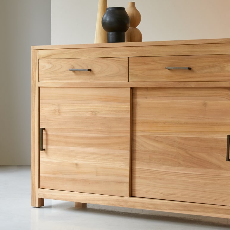 Solid teak Sideboard 120 cm Dining Room Sideboards Tikamoon