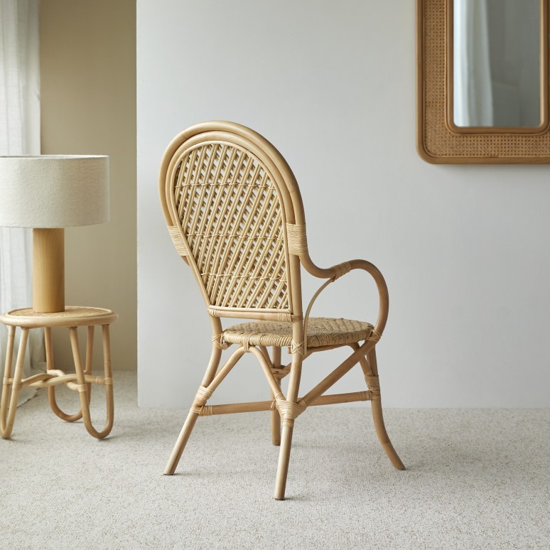 Rattan Armchair Dining Room Chairs Tikamoon