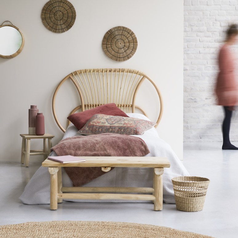 Rattan Headboard 120 cm Bedroom Bed Headboard Tikamoon