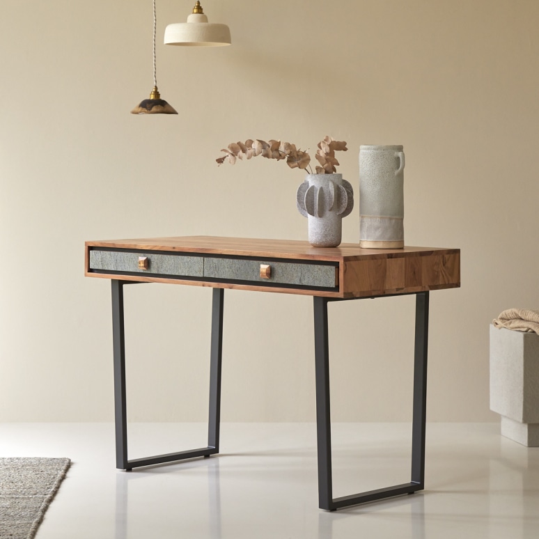 Wood small console table store