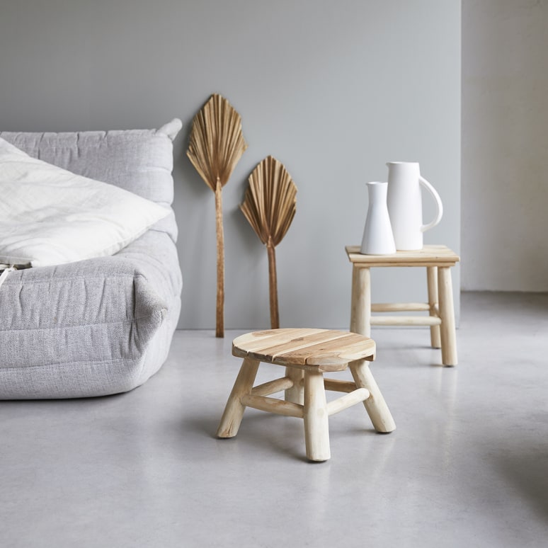 Small decorative wooden stool store