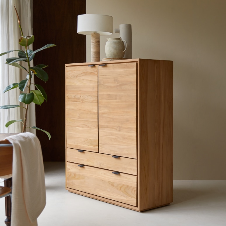 Small teak cabinet store