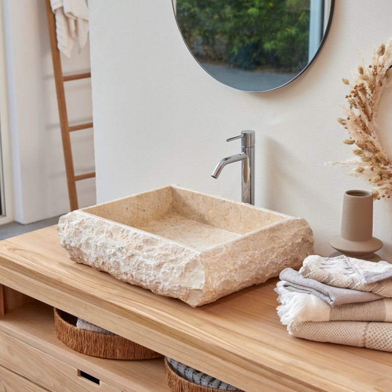 Cream coloured wash basin store