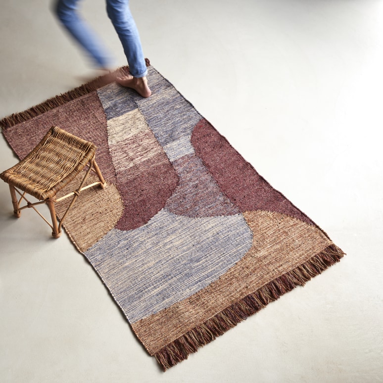 Tapis en polyester 90 x 150 cm - Textile de salon - Tikamoon