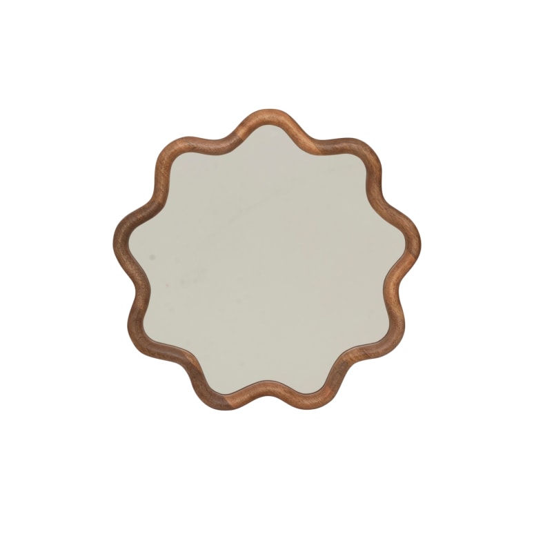 Specchio in legno di mango 40 x 40 cm - Accessori decorativi per il soggiorno - Tikamoon